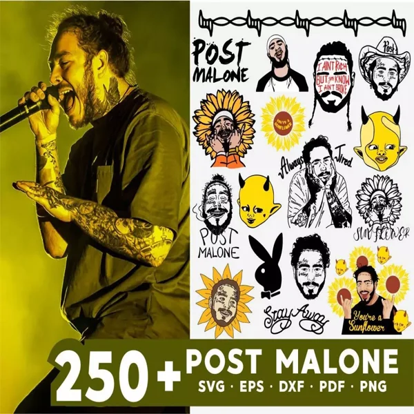 Post Malone SVG - Unique Designs for Music Lovers