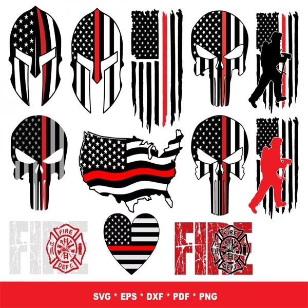 Firefighter SVG Bundle - Perfect for Heroic Crafts & Gifts
