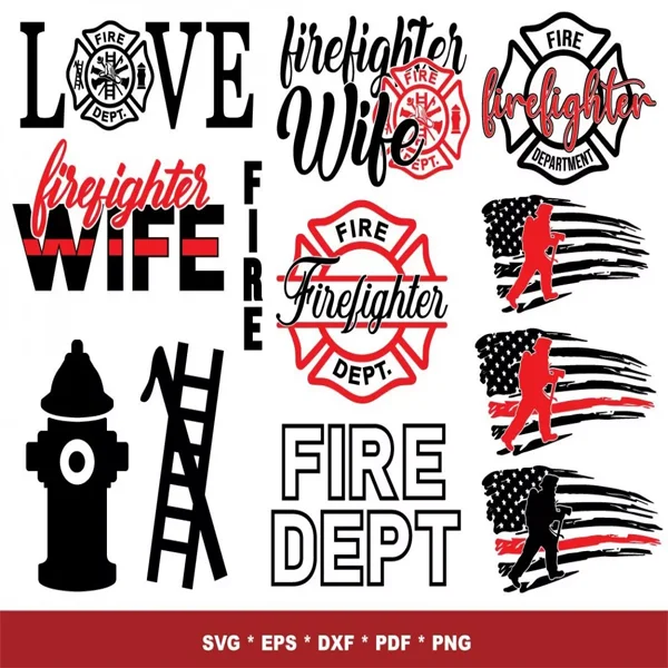 Firefighter SVG Bundle - Perfect for Heroic Crafts & Gifts