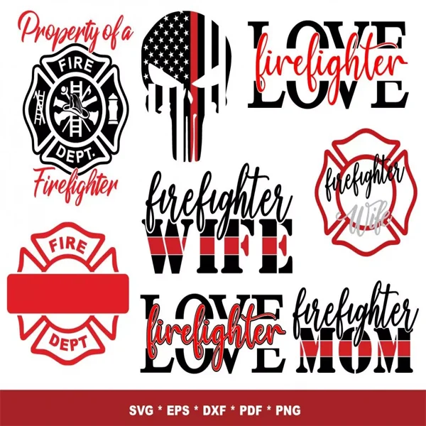 Firefighter SVG Bundle - Perfect for Heroic Crafts & Gifts