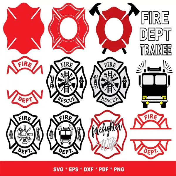 Firefighter SVG Bundle - Perfect for Heroic Crafts & Gifts