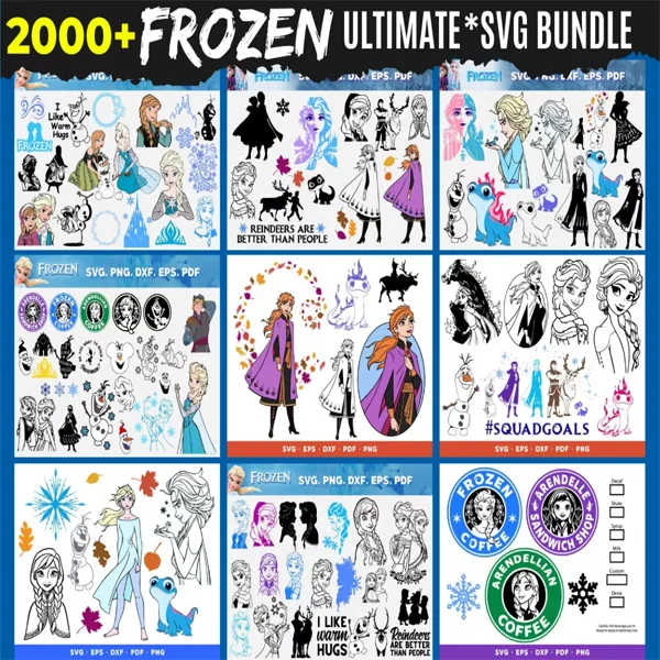 Frozen svg Bundle - Magical Designs for Fans of the Movie