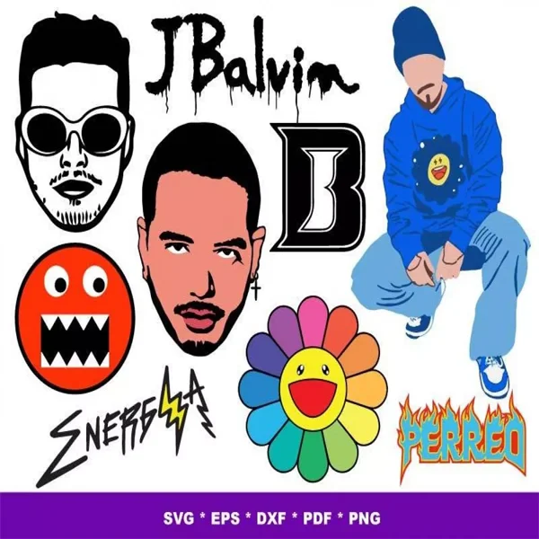 J Balvin SVG Bundle - Unique Designs for Music Lovers