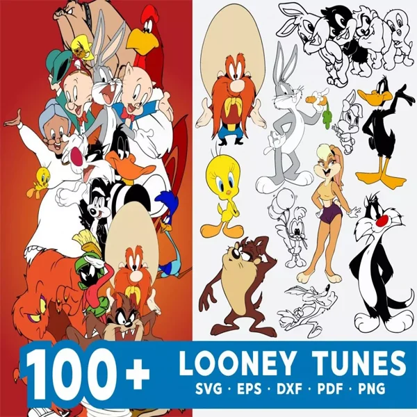 Looney Tunes SVG Bundle - Perfect for Cartoon Creative Projects