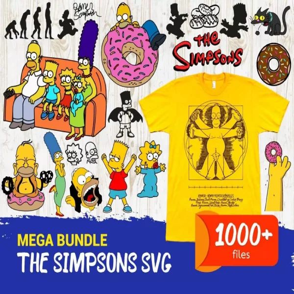 The Simpsons SVG Bundle 1000 - Perfect SVGs for Cricut & Silhouette