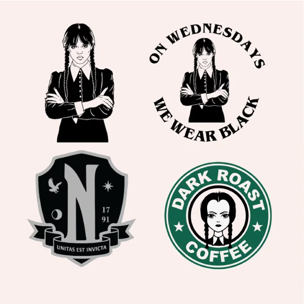 Wednesday SVG Bundle - 100 Creative SVGs for DIY Projects